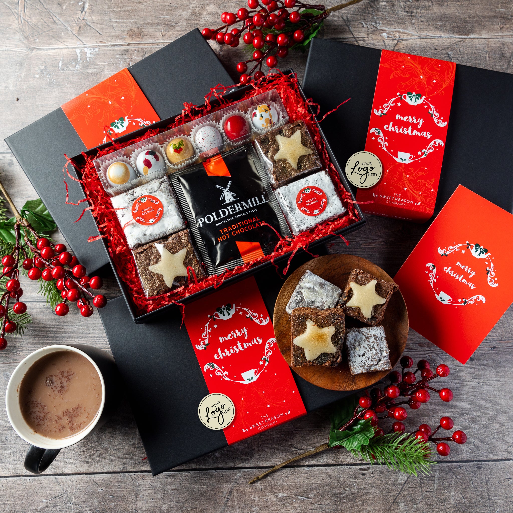 Branded & personalised Christmas Indulgent Chocolate Treats – The Sweet ...