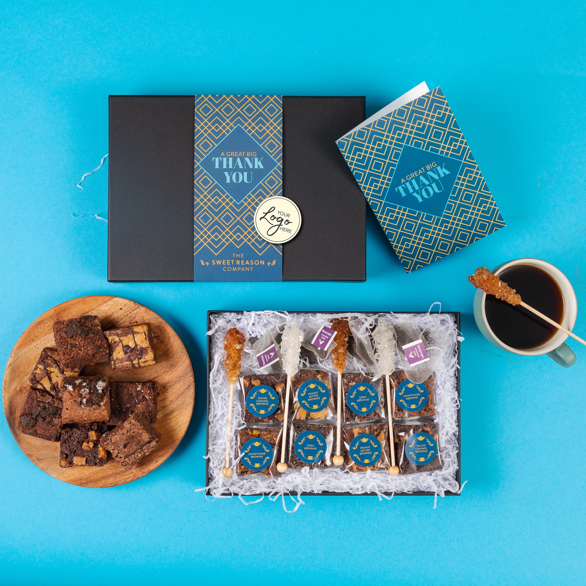 Branded & personalised 'Thank You' Afternoon Tea For Four Gift – The ...