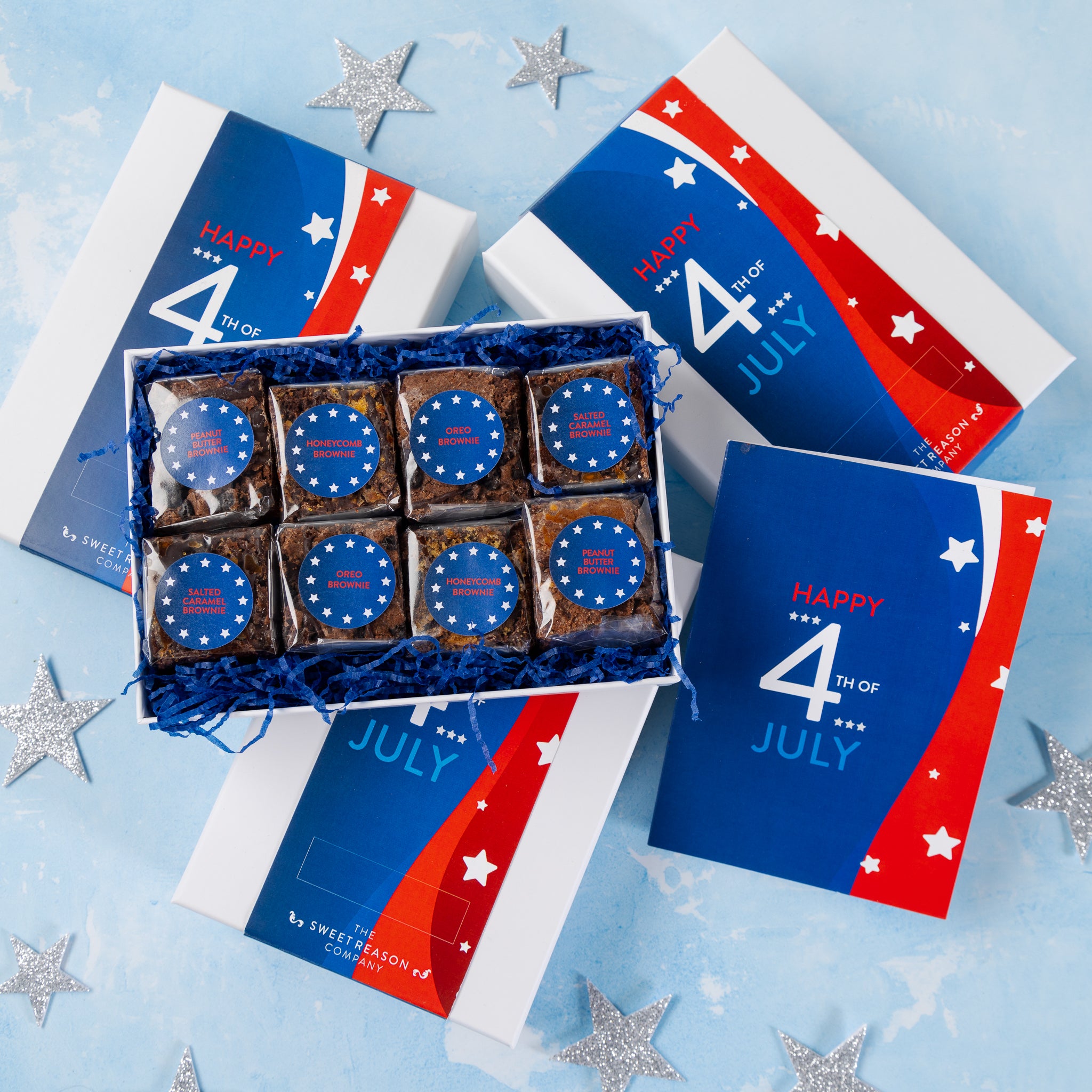 Independence Day Treats | 'Happy 4th of July' Luxury Brownie Box – The ...