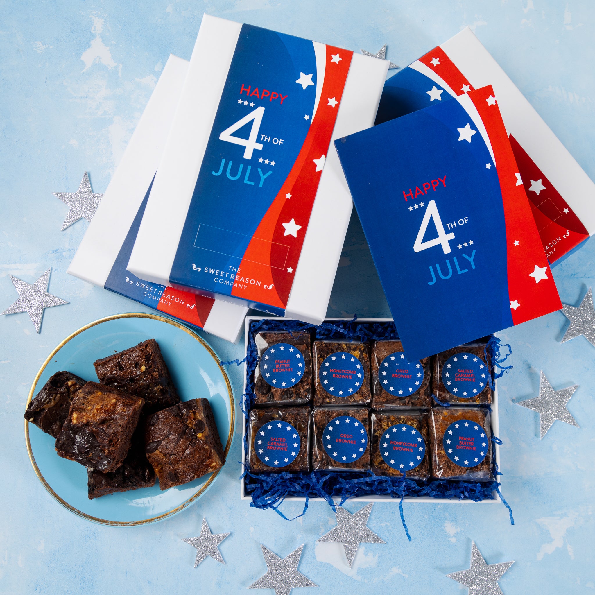 Independence Day Treats | 'Happy 4th of July' Vegan Brownie Box – The ...