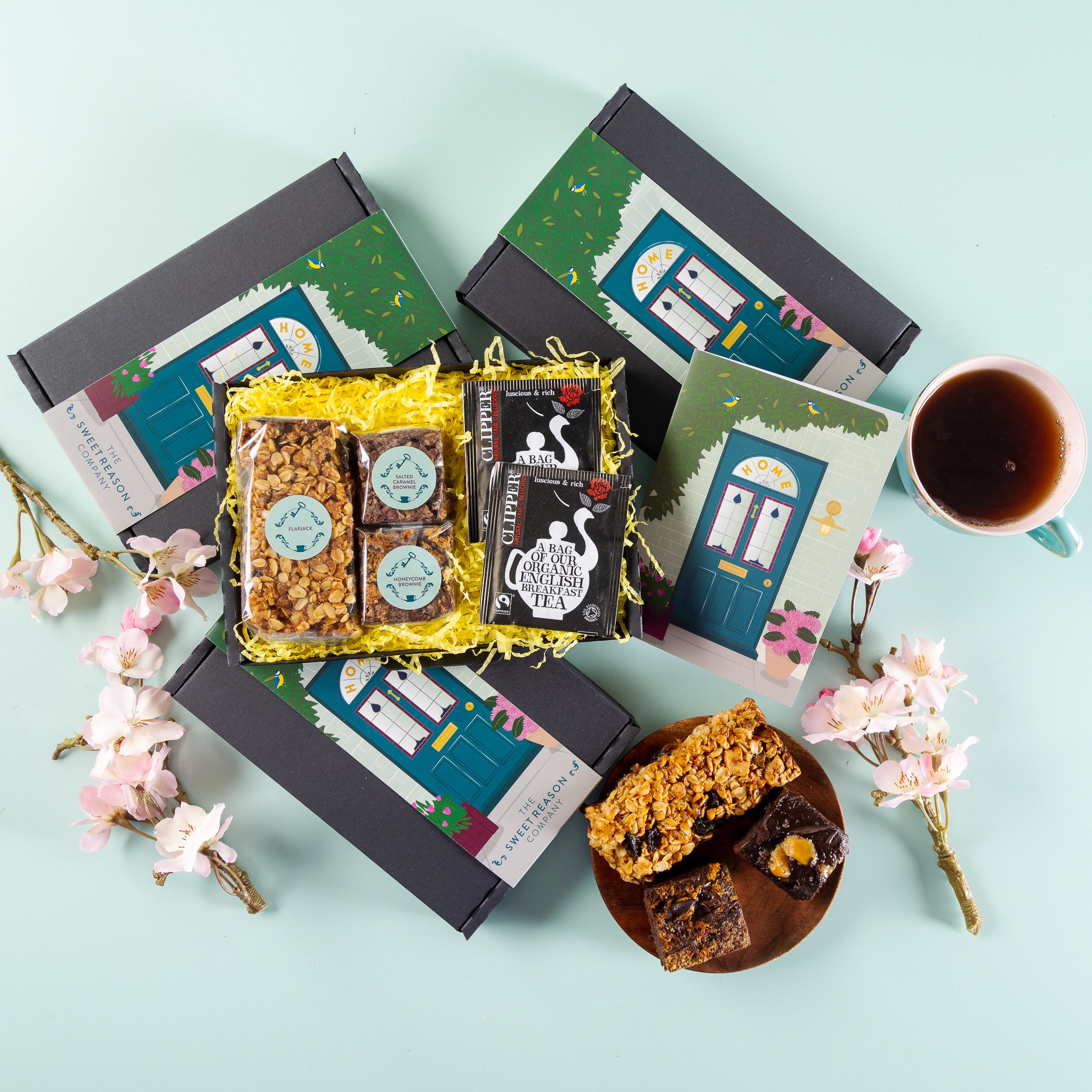 'New Home' Flapjack, Brownies and Tea Letterbox – The Sweet Reason Company