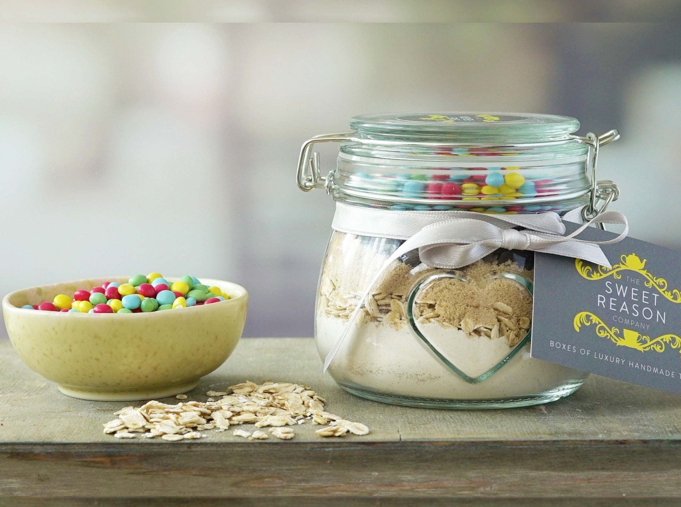 Small Smarties Cookies Mix Jar | Bake Your Own Mason Jars – The Sweet ...