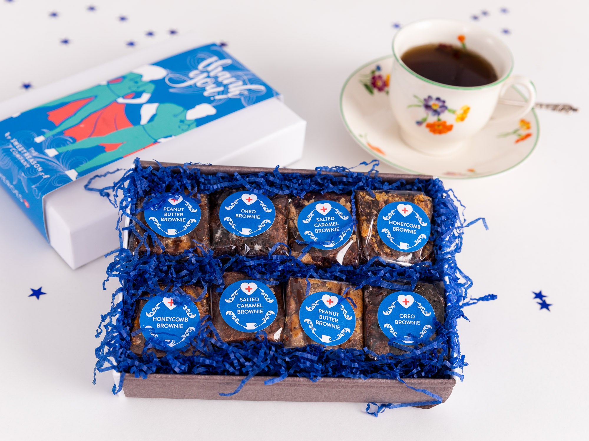NHS Thank You Hero Personalised Brownie Gift Box – The Sweet Reason Company