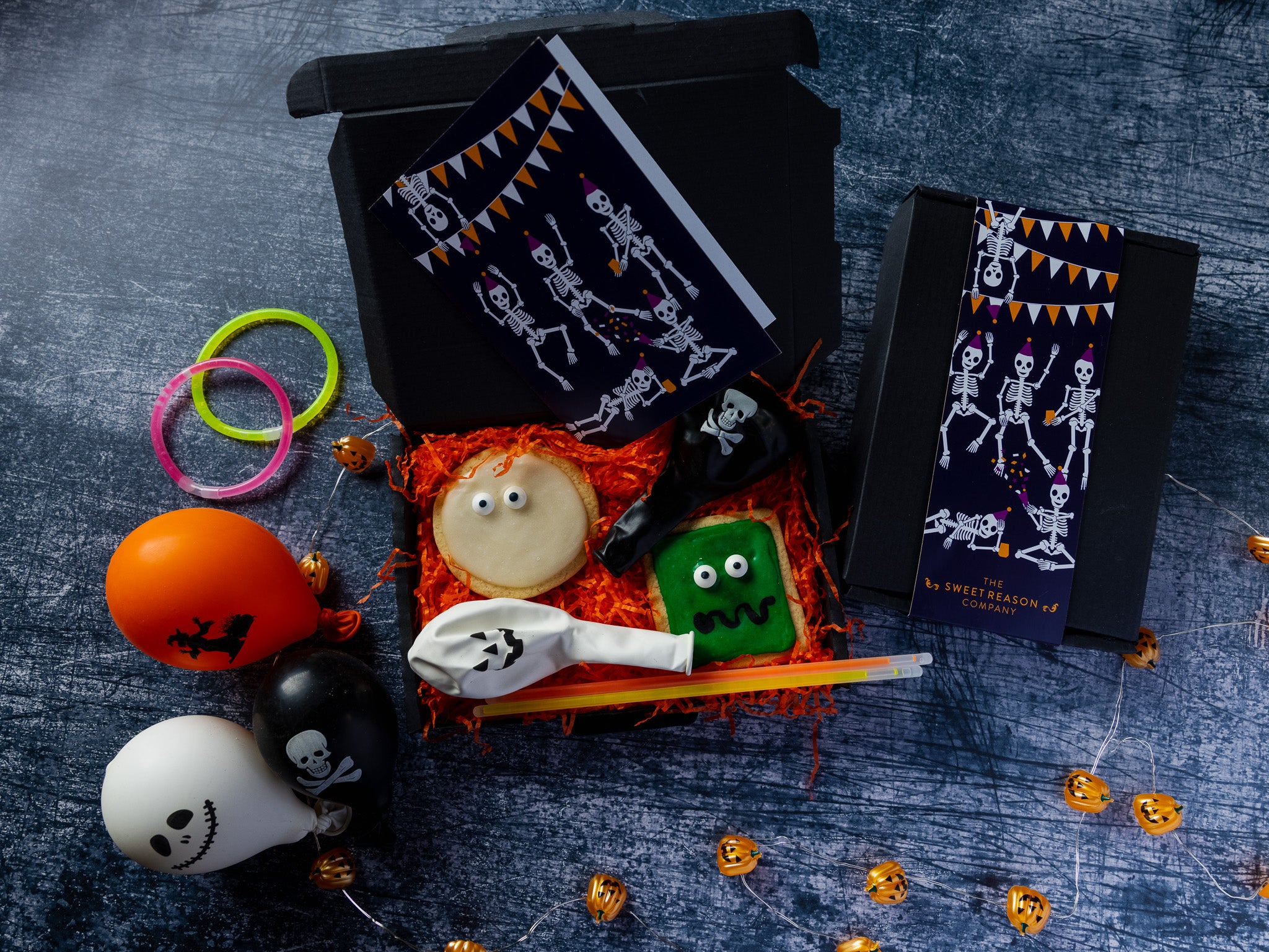 Letterbox 'Skeleton' Biscuits & Party Pieces – The Sweet Reason Company