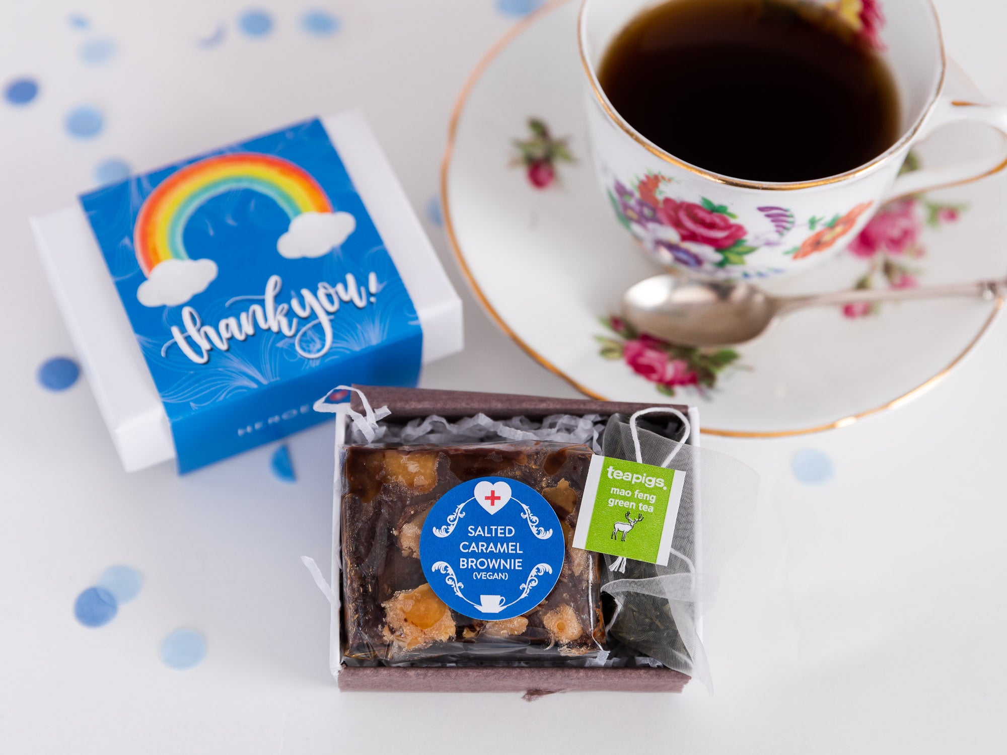 NHS Thank You Gifts For Vegans I Personalised Mini Vegan Brownie Gift ...